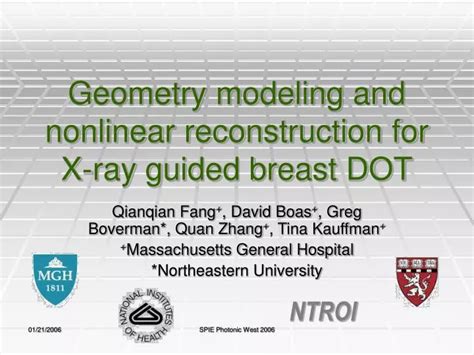 Ppt Geometry Modeling And Nonlinear Reconstruction For X Ray Guided