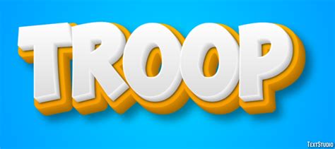 Troop Text Effect Generator Textstudio