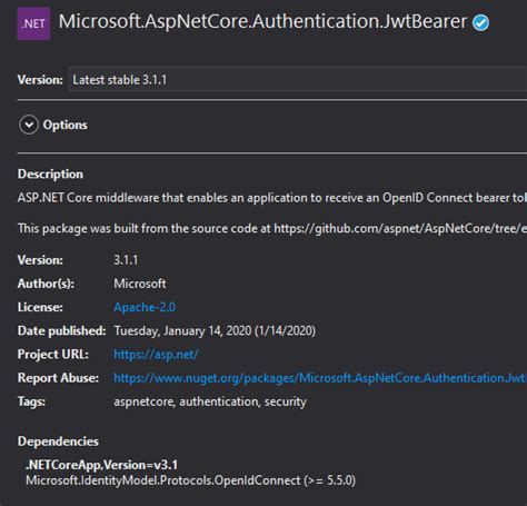 nuget package manager ui doesn t render framework references as