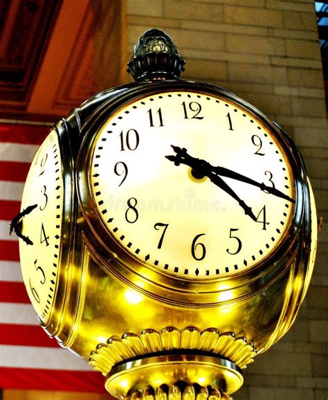 Clock At Grand Central Subwaytrain Station New York Ny Stock Image