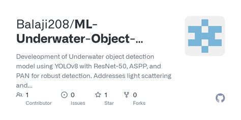 Github Balaji Ml Underwater Object Detection Develeopment Of Underwater Object Detection
