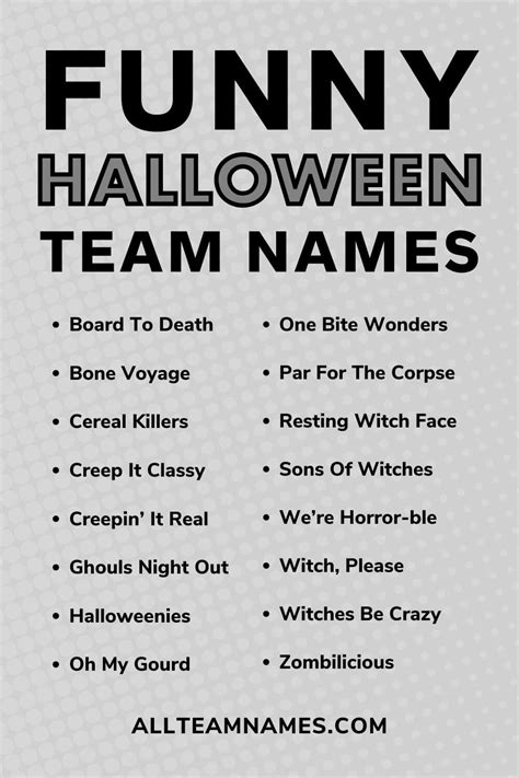 199 Spooktacular Halloween Team Names That Are Scary Good