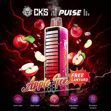 Cks Pulse 15000 Puffs เทคโนโลยีสุดเจ๋ง ไฟ Led เปลี่ยนสีด้วยเสียง