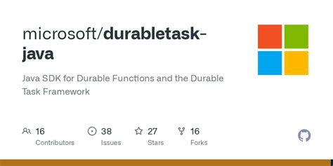 Github Microsoftdurabletask Java Java Sdk For Durable Functions And