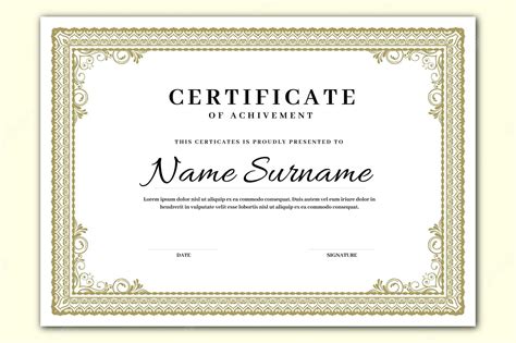 Certificate Border Design Templates Ablebionics