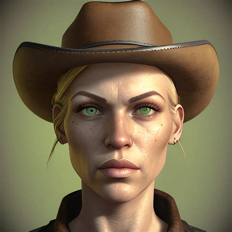 In The Style Of Fallout 1 Masterpiece 3d Render Portrait Por