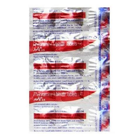 Avil Tablet Packaging Type Stripe Packaging Size 10 Tablets At Best Price In Badlapur