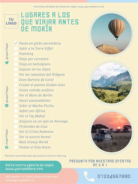 Crea Una Lista De Viajes Para Imprimir