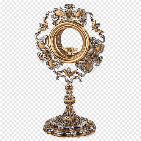 Eucaristía De La Custodia Reliquario Pyx Pan Sacramental ángel Metal