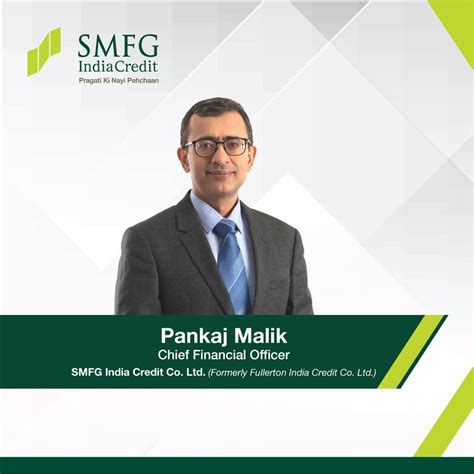 It Gives Us Immense Pleasure To Announce That Pankaj Malik Cfo Smfg