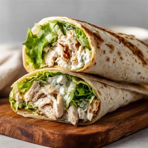 Chicken Caesar Wraps Recipe Lunchtime Hero For Quick Indulgence