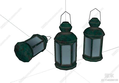 现代手提灯su模型下载【id1140286199】知末su模型网