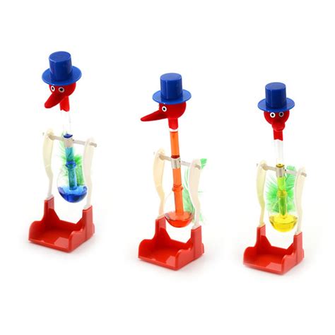 Drinking Bird Dippy Lucky Novelty Happy Duck Bobbing Toy Einstein Glass
