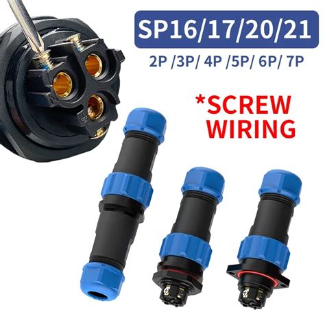 510100 Uds Sp16172021 Conector De Cableado De Tornillo Enchufe Industrial Sin Soldadura