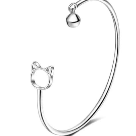 Cat Bangle Bracelet Etsy