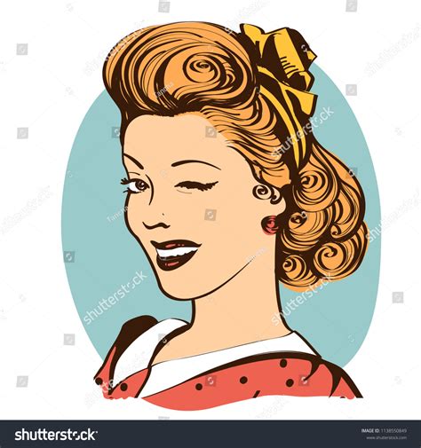 Retro Woman Clipart