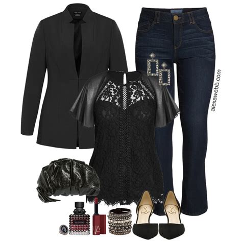 Plus Size Blazer Date Night Outfit Part 1 Alexa Webb