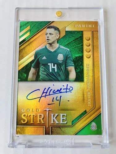 Tarjeta Panini Javier Chicharito Hernández Autógrafo On Card Meses