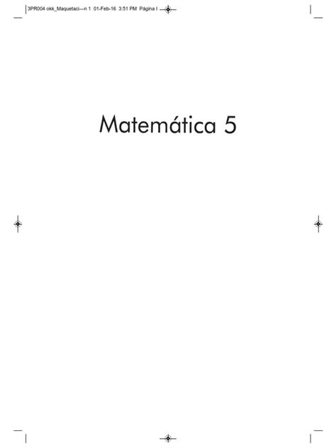 Matematica 5to Grado Descargar Gratis Pdf Números Matemáticas