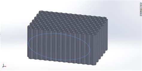 Most Convenient Way Of Cutting This Honeycomb Structure Rsolidworks