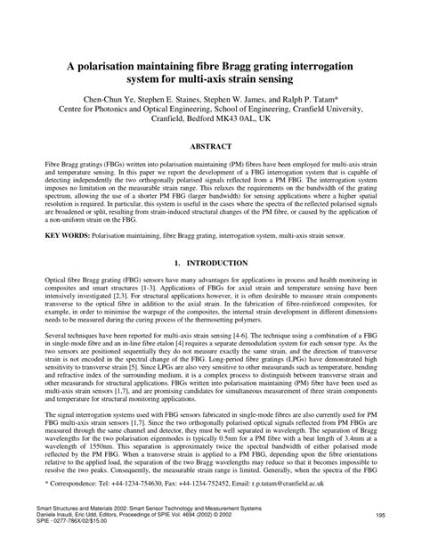 Pdf Polarization Maintaining Fiber Bragg Grating Interrogation System For Multi Axis Strain
