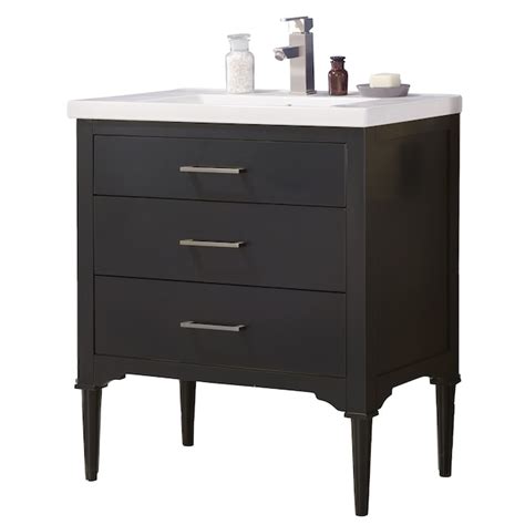 Design Element Mason 30 In Espresso Single Sink Bathroom Vanity With