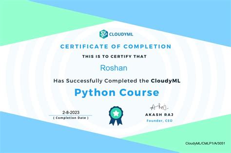 Roshan Salunke On Linkedin Certifications Pythonprogramming