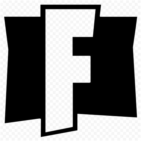 Hd White Outline Fortnite Logo Silhouette Png Citypng