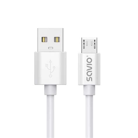 Câble Usb 3 M Usb 2 0 Usb A Micro Usb Blanc Savio Cl 167 Leroy Merlin
