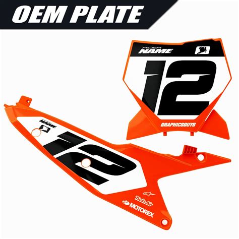 Ktm Number Plate Decal Oem Race Numbers Motocross Numbers Number