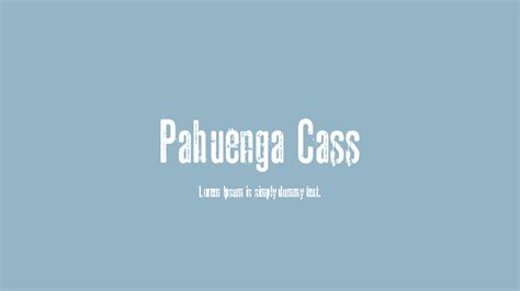 Pahuenga Cass Font Download Free For Desktop And Webfont