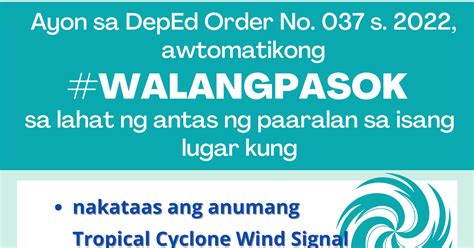 Deped Issues New Guidelines For Suspension Of Classes