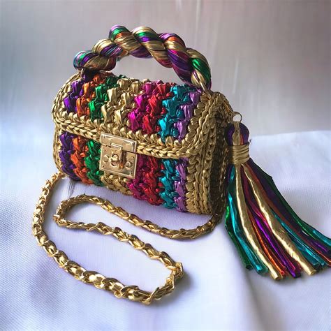 Htcbags On Instagram Handmade Metallic Multi Color Womens Hand And Shoulder Bag 💜♥️💙💛💚 Free
