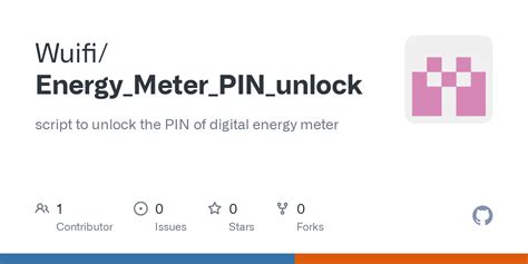 Github Wuifienergymeterpinunlock Script To Unlock The Pin Of