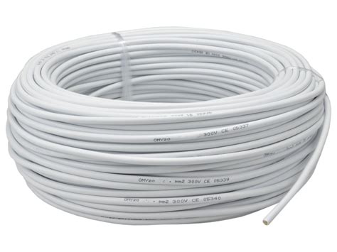 Kabel 2x075mm2 PrzewÓd Omy 2x075 Linka 075mm2 BiaŁy KrĄŻek 100m