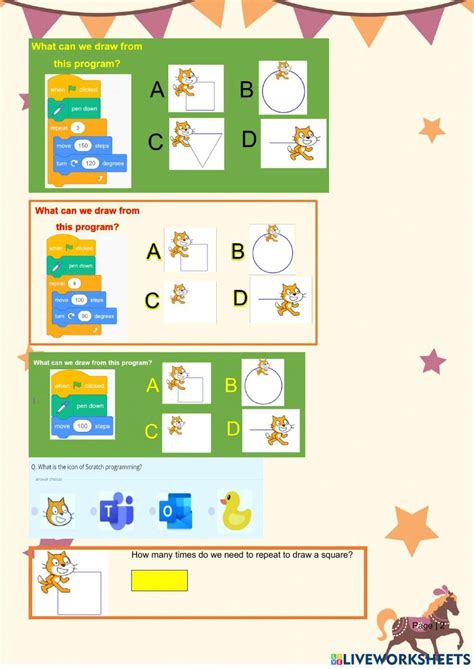 Scratch G4 … Free Interactive Worksheets 1477810
