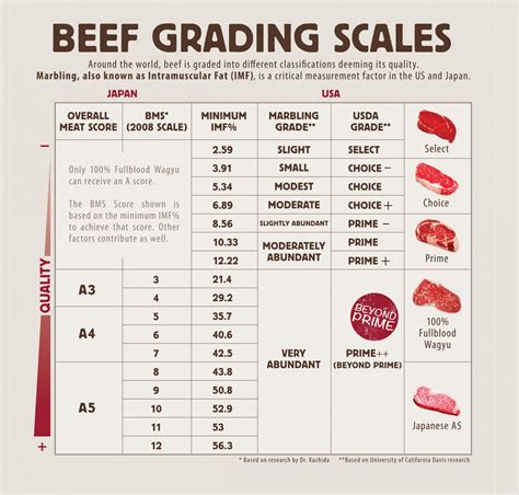 Usda Meat Grade Chart Factors Increasing Quality Grades In Us Fed