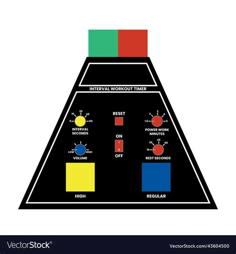 Sports Interval Timer Royalty Free Vector Image