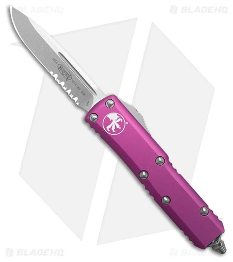 Microtech Utx 85 Se Otf Knife Violet Aluminum Sw Serr