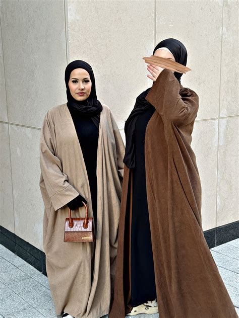 Corduroy Open Butterfly Kimono Abaya Diff Colours Abayatopia