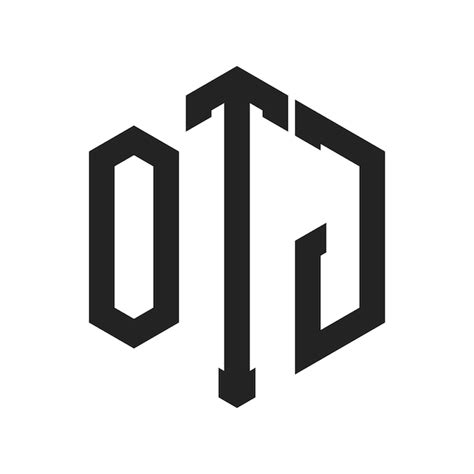 Premium Vector Otj Logo Design Initial Letter Otj Monogram Logo Using Hexagon Shape