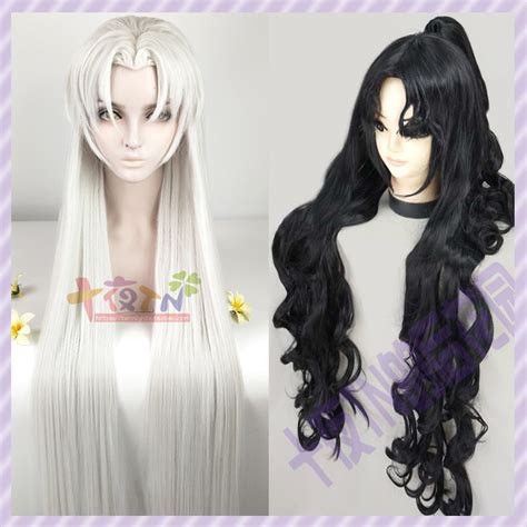 Custom Styled Naraku Sesshomaru Cosplay Costume Wig Party Black 1m