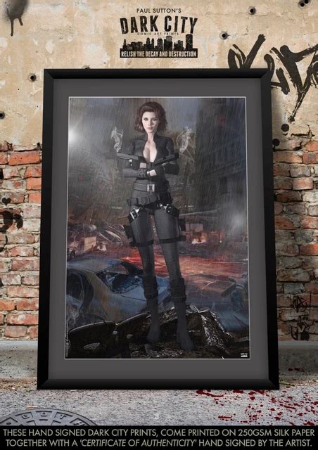 Black Widow Sexy Scarlett Johansson Avengers Marvel Comic A3 Druck