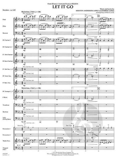 Let It Go Flute Sheet Music Idina Menzel