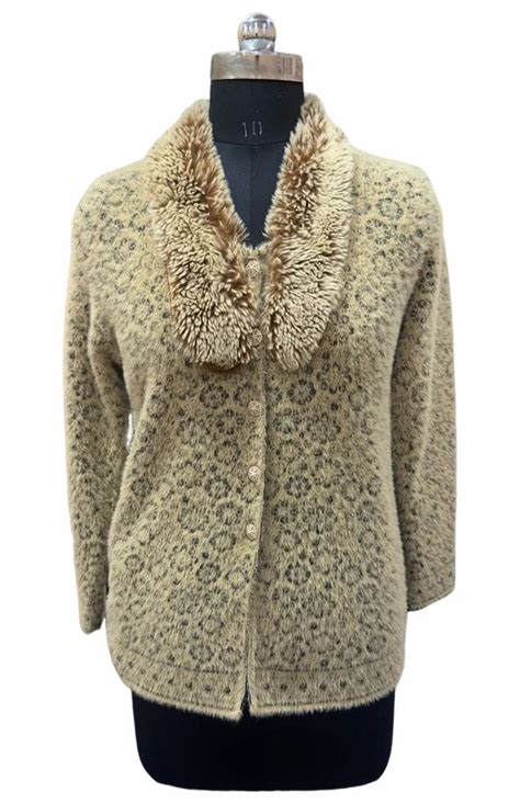 Ladies Brown Woolen Cardigan At Rs 620piece Knit Wool Cardigans In