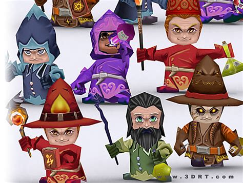 Chibi Mages Characters Unity Asset Store
