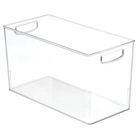 Idesign Large Plastic Storage Bin With Handles Clear 9237 Image 1