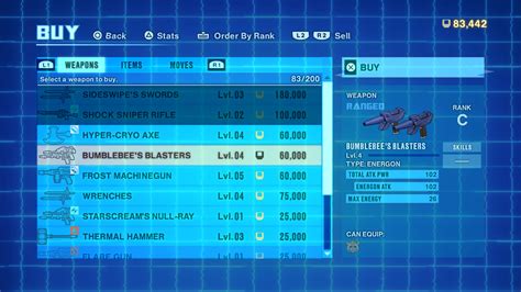 Transformers Devastation Game Ui Database