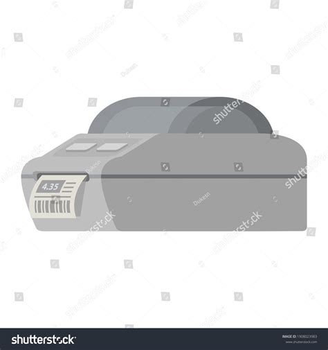 Bar Code Printerlabel Printer Isolated On Stock Vector Royalty Free