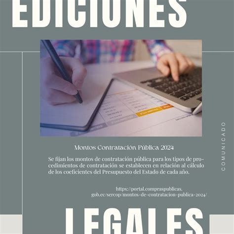 Montos Contratación Pública 2024 Boletín Jurídico